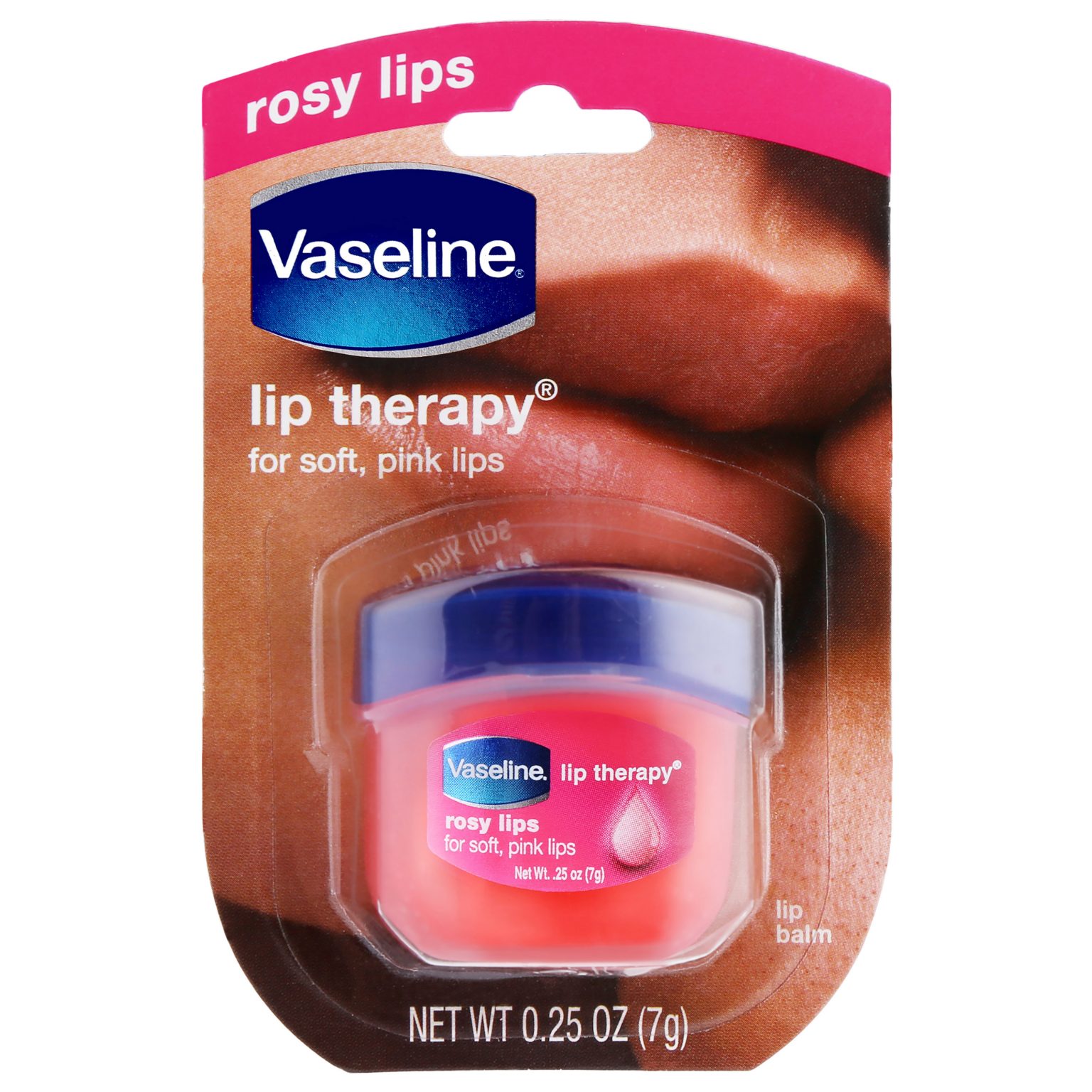 Vaseline Lip Therapy Lip Balm Mini Rosy Lips0.25oz - Beauty face
